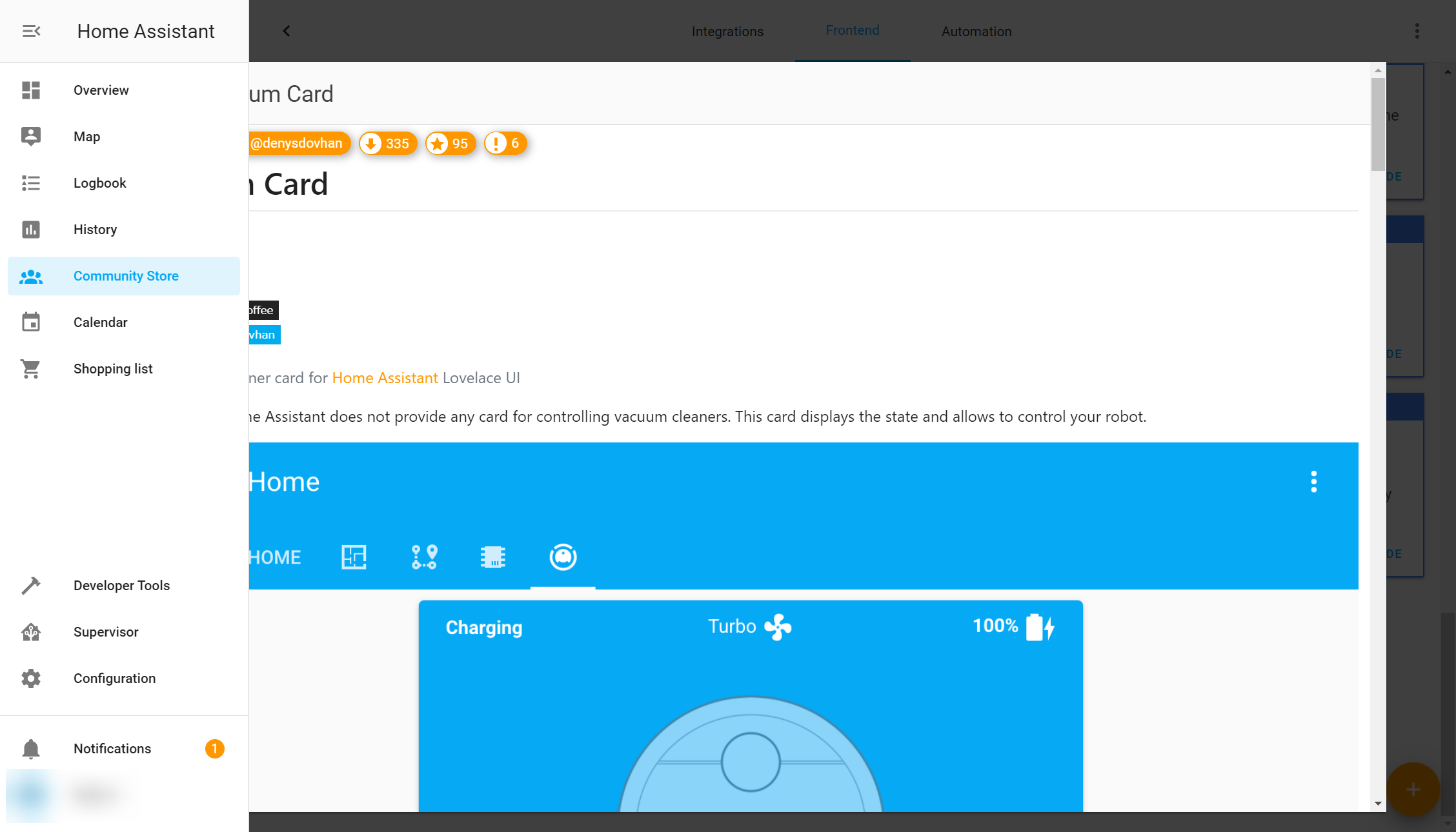 Information Popups Overflow Offscreen · Issue 1235 · Hacsintegration · Github