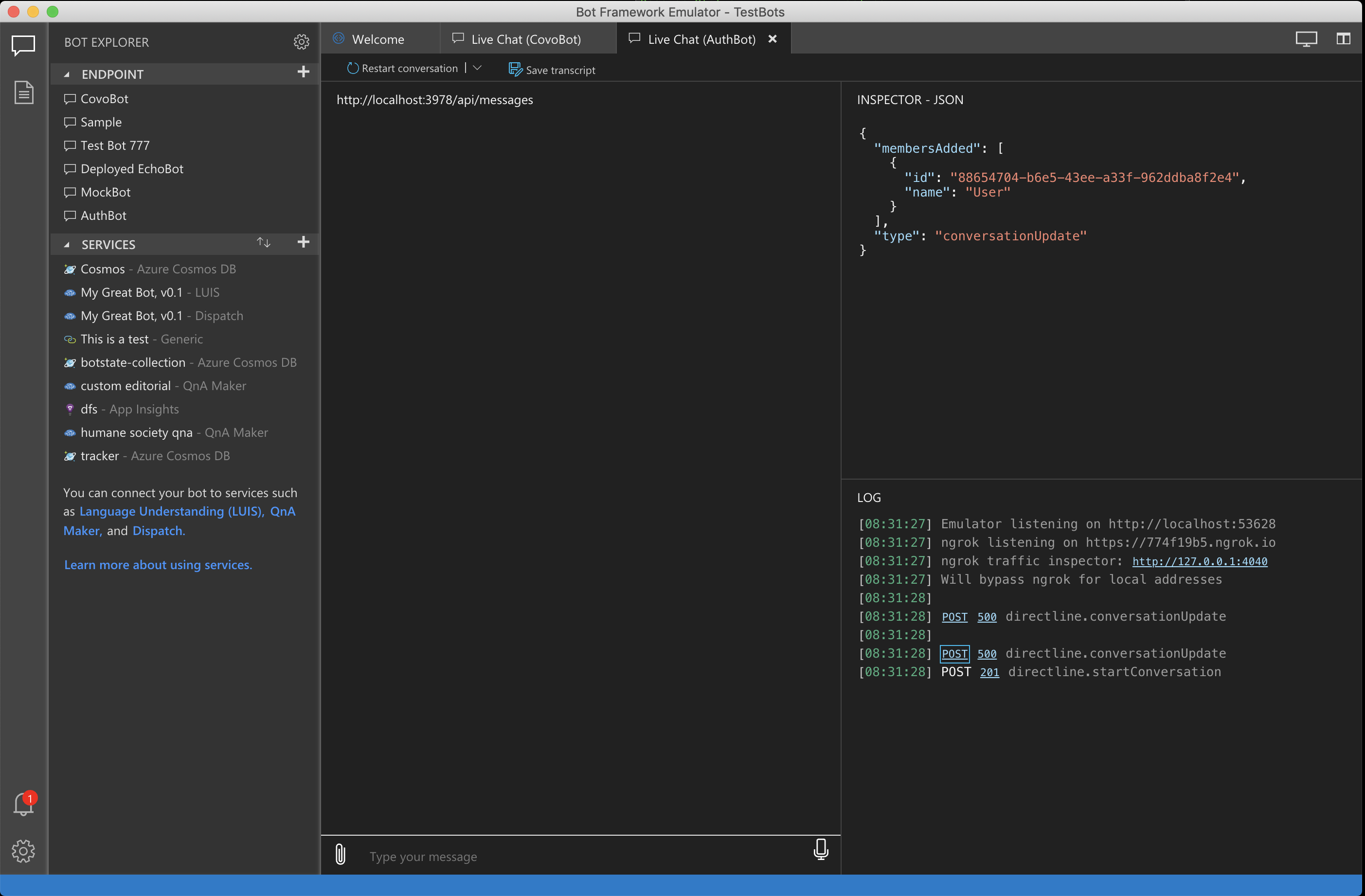 Inspector - json is not showing error messages correctly · Issue #1486 · microsoft/BotFramework ...