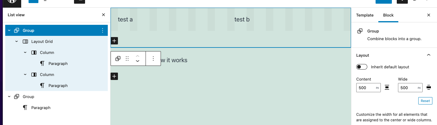 Layout Grid does not respect Group constraints · Issue #249 · Automattic/block-experiments · GitHub