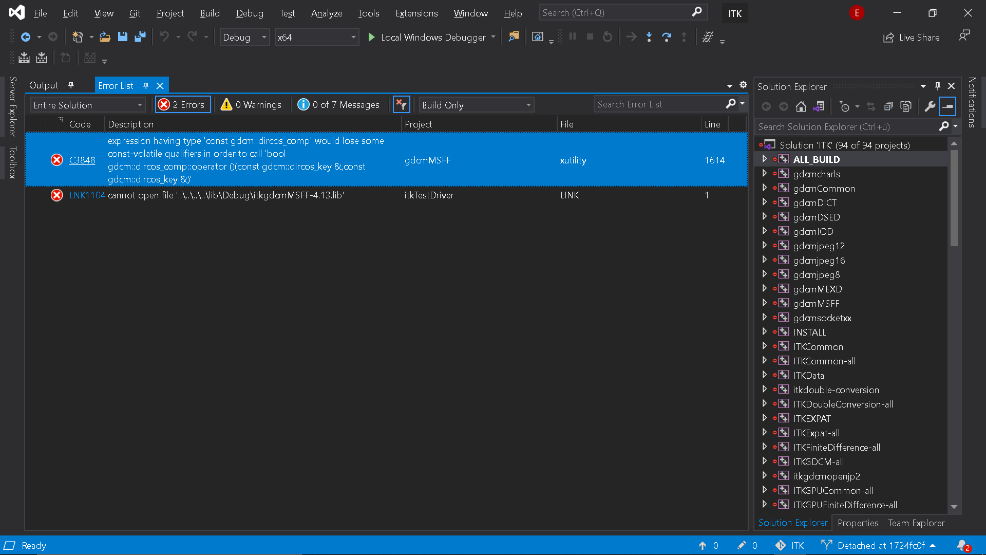 Trying To Compile Vtk 4133 With Only Itkgroupcore Is Generating Few Errors With Xutility