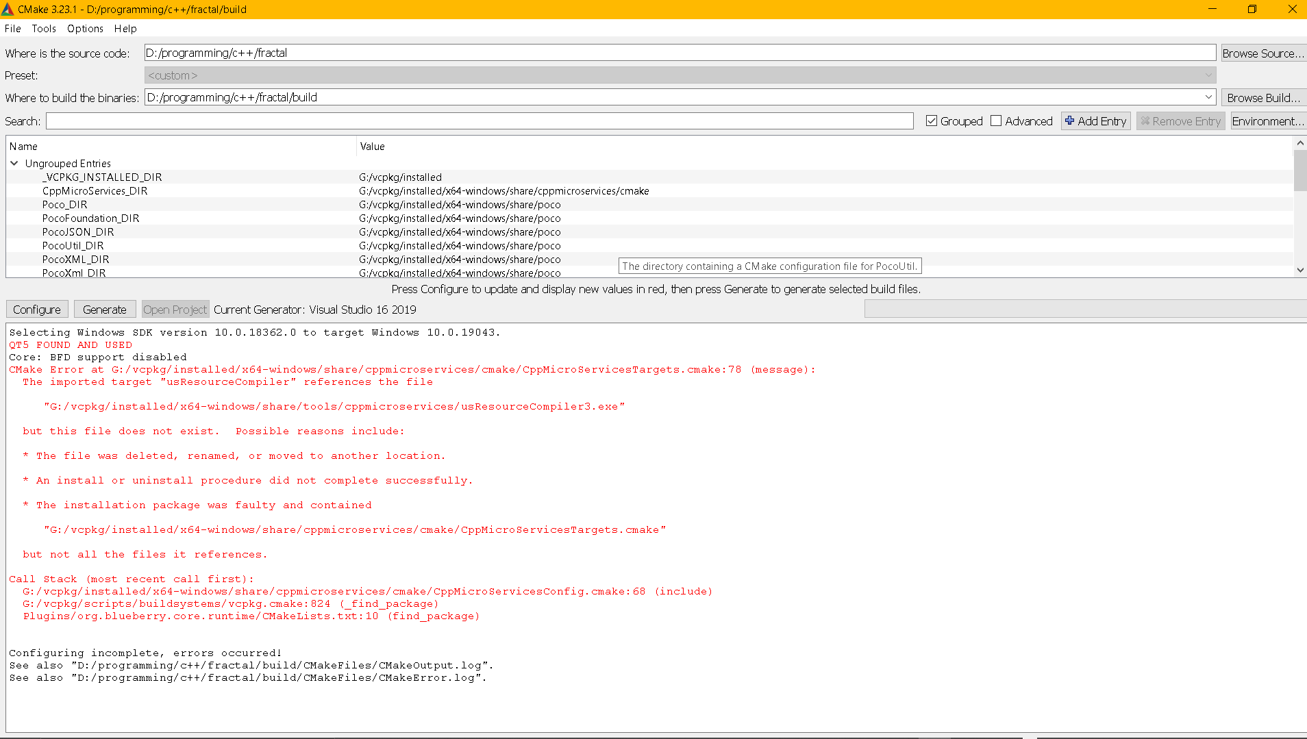 usResourceCompiler3 error with CMake and vcpkg · Issue #677 · CppMicroServices/CppMicroServices ...