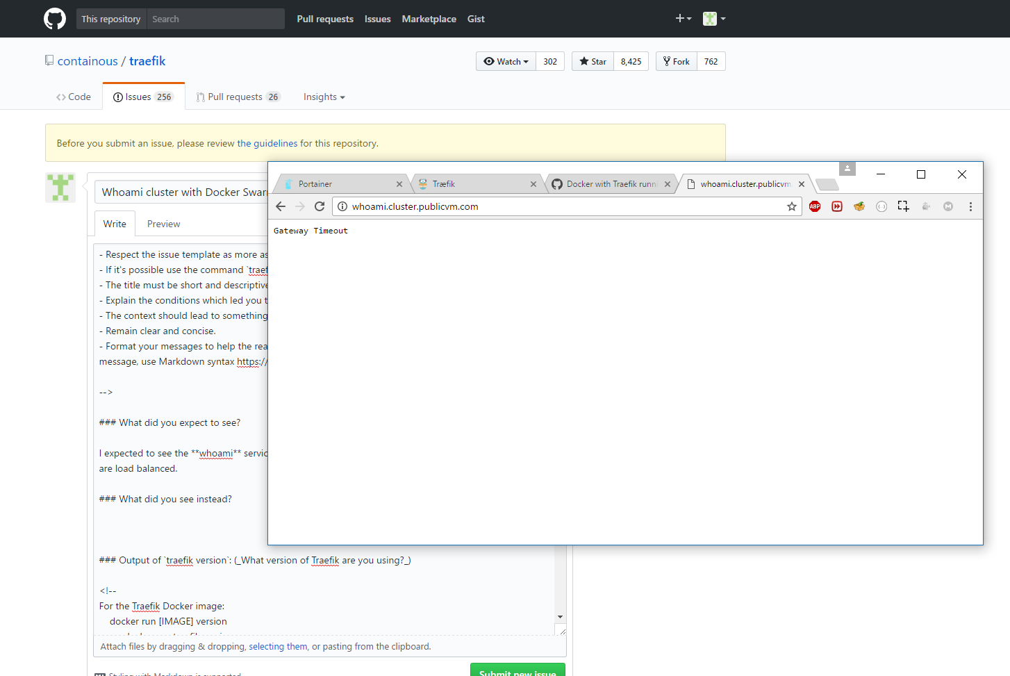 Whoami cluster with Docker Swarm mode seem to not work · Issue #1750 · traefik/traefik · GitHub