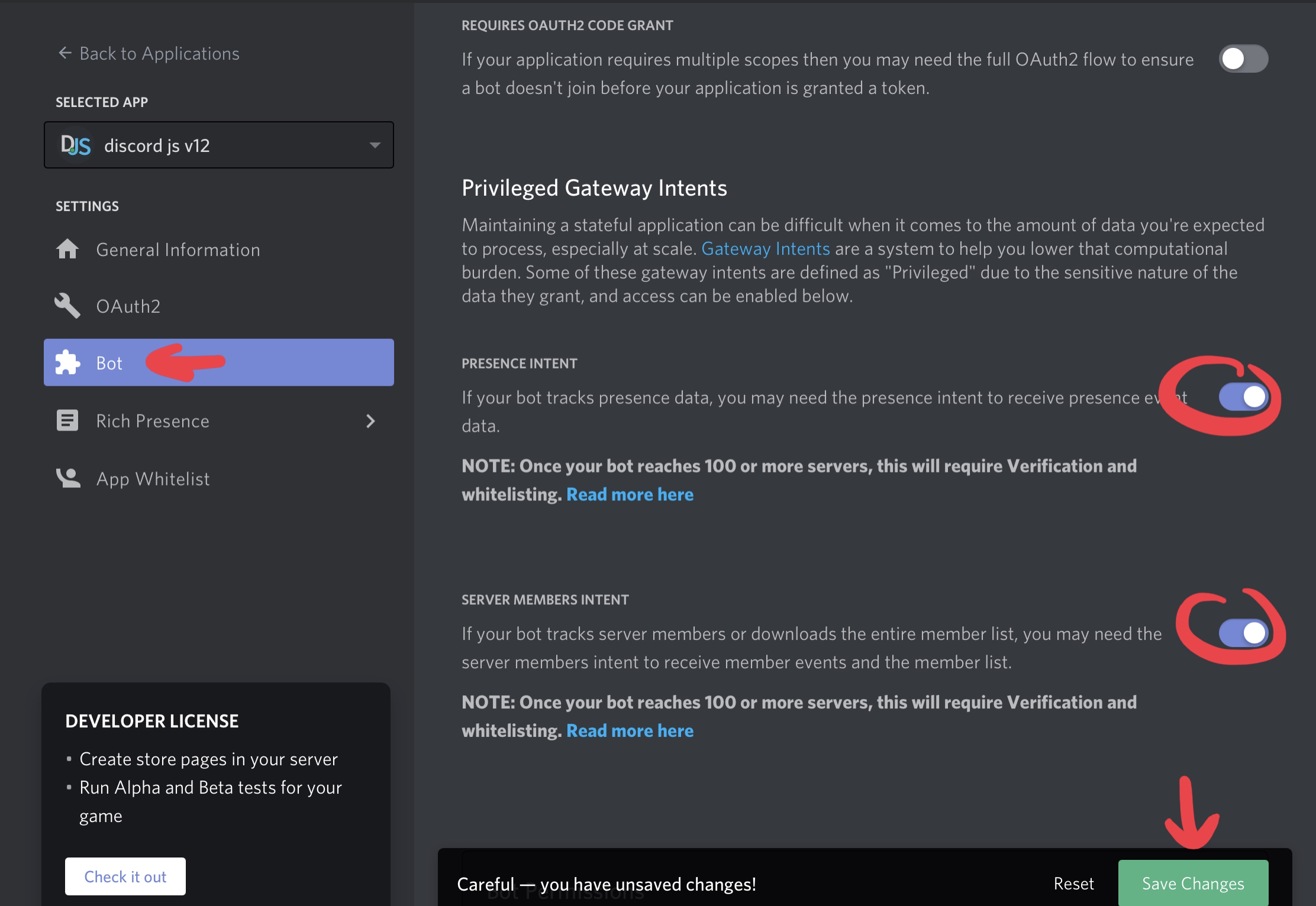 guildMemberUpdate is only triggered if it is the bot itself · Issue #4952 · discordjs/discord.js ...