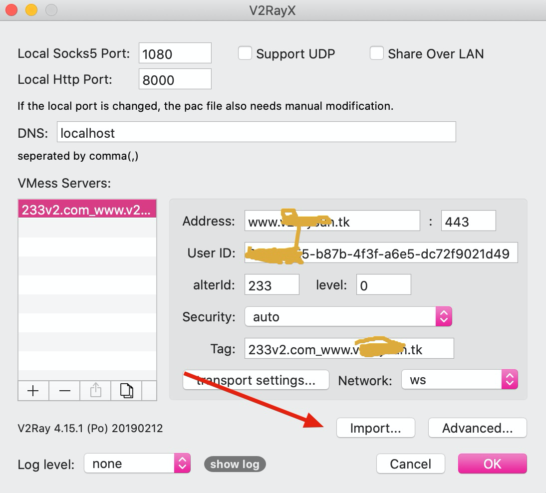 大佬，我是用的websocket+path+headers，我在v2rayX上无法正常配置 · Issue #102 · Cenmrev/V2RayX · GitHub