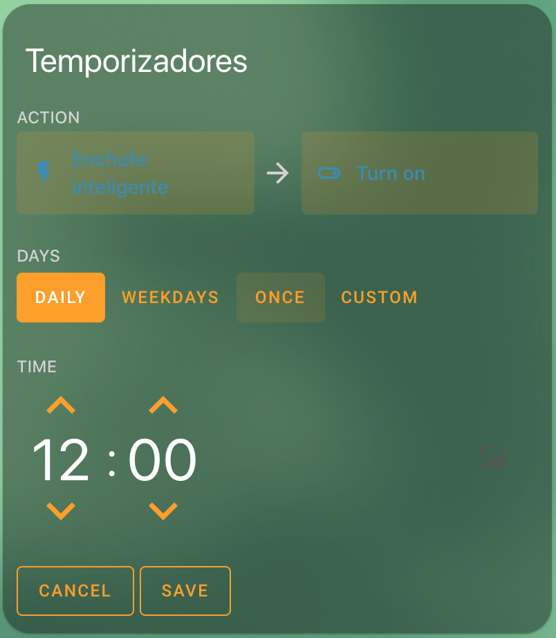 Feature Request: "Run once" or "This Day" · Issue #34 · nielsfaber/scheduler-card · GitHub