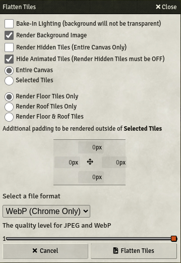 Tile Flattener - Image not capturing full scene canvas · Issue #80 · flamewave000/dragonflagon ...