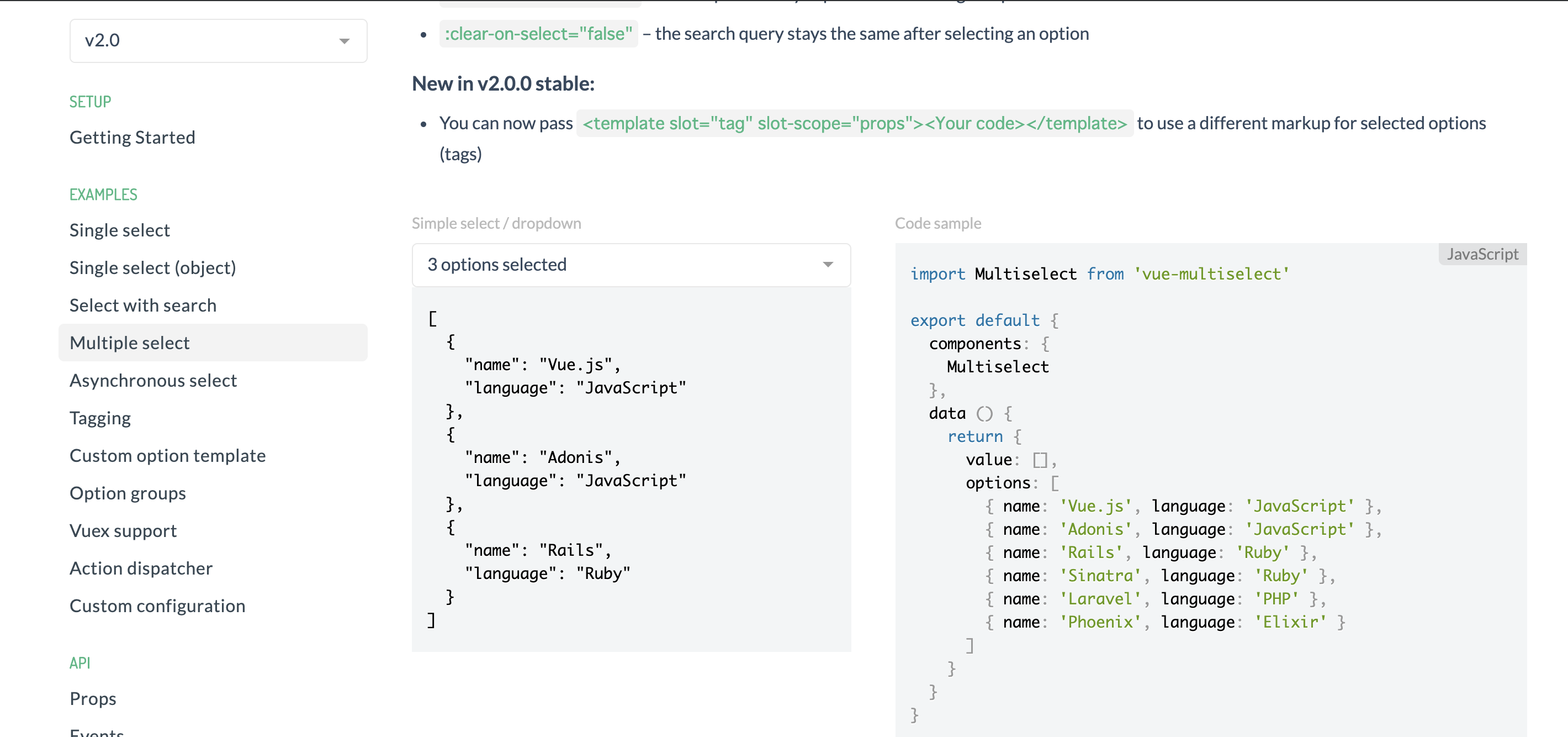make the tags invisible and show the total tag instead · Issue #750 · shentao/vue-multiselect ...