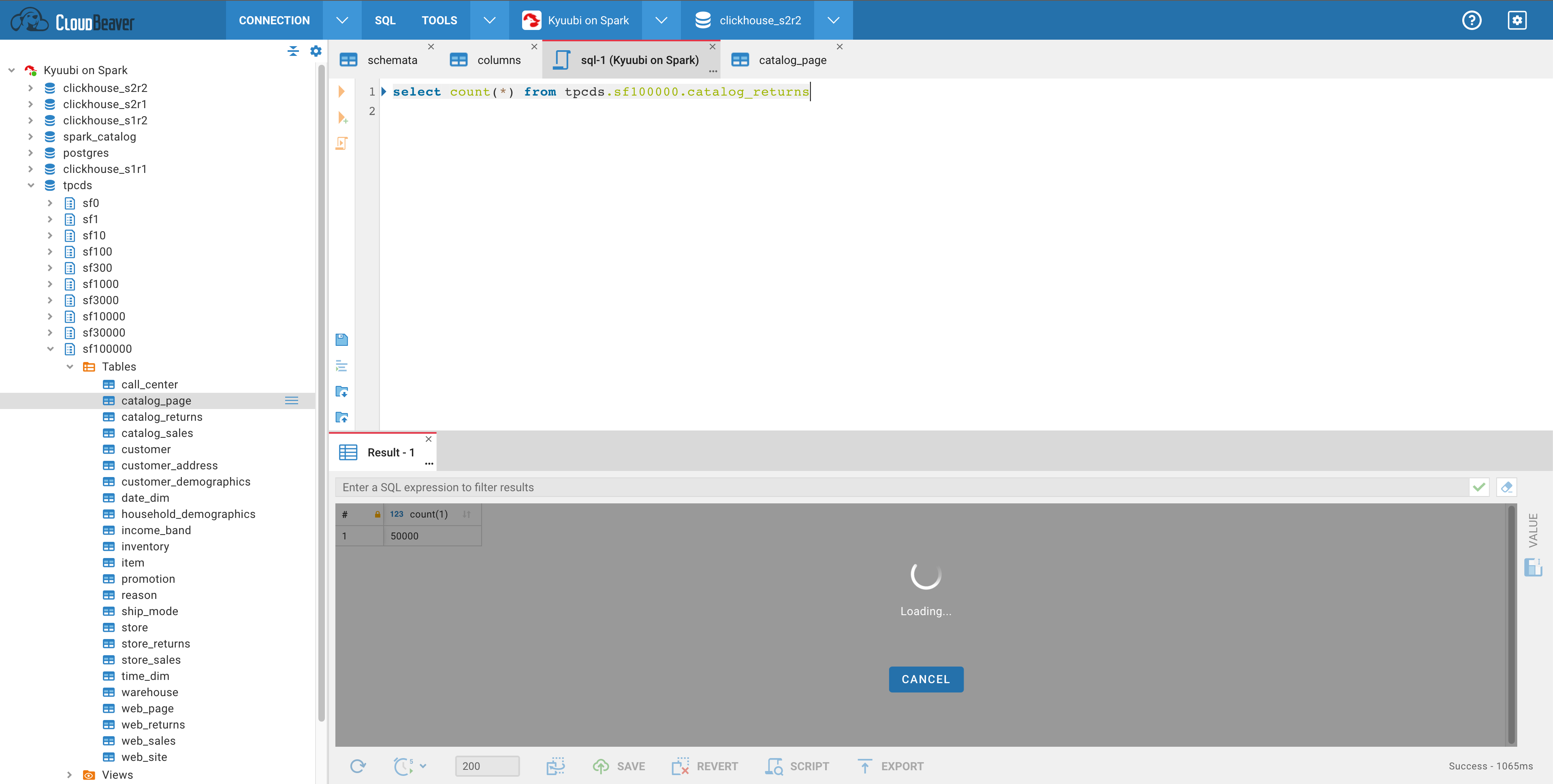 [Subtask] Add excludeDatabases for TPC-DS catalogs · Issue #2759 · apache/kyuubi · GitHub