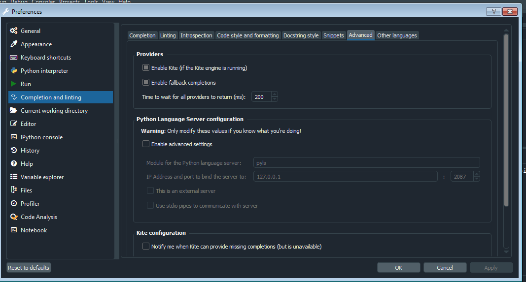 Problems with Kite and 5.0.2 · Issue #15580 · spyder-ide/spyder · GitHub