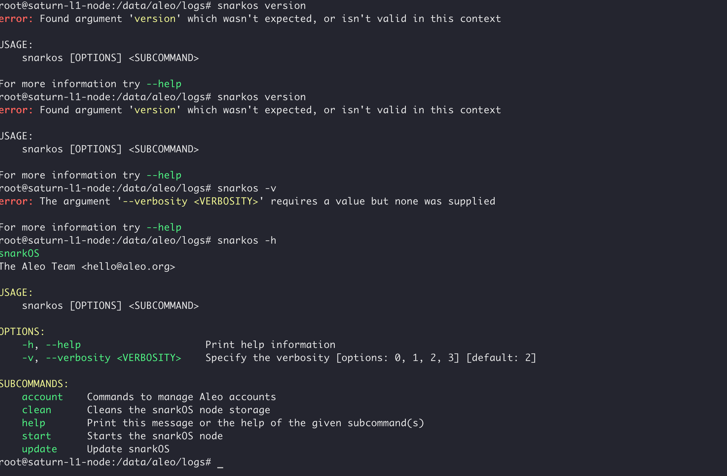 [Feature] Add more useful sub commands · Issue #2128 · AleoHQ/snarkOS ...
