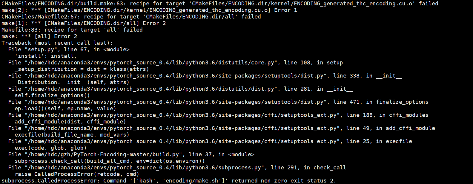 complie errors · Issue #33 · zhanghang1989/PyTorch-Encoding · GitHub