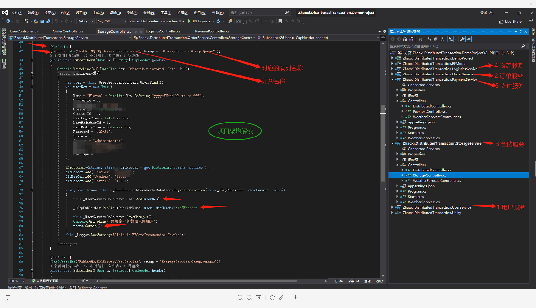 GitHub - jacklqy/LC_DistributedTransaction_CAP: 多服务节点之间基于NetCore.CAP实现的分布式事务---微服务