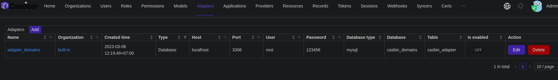 Cannot create Policies - connection refused · Issue #1622 · casdoor/casdoor · GitHub