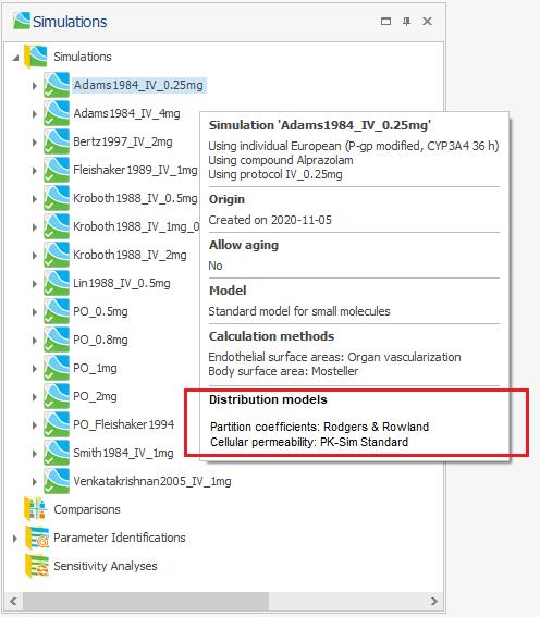 Feature wish: Display distribution models in simulation dialog box on ...