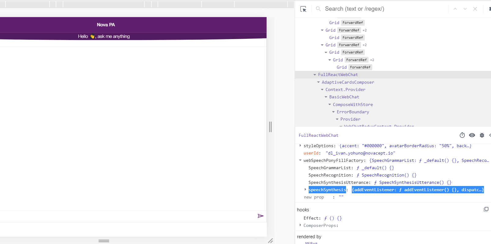 Setting up Direct Line Speech using webSpeechPonyFillFactory prop, not getting Microphone ...