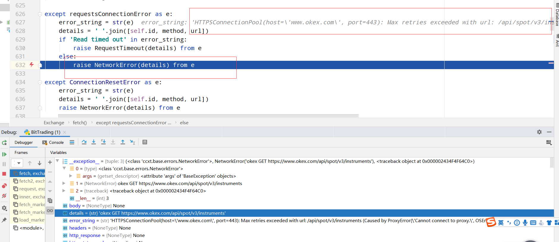 SSL problem ccxt.base.errors.NetworkError: binance GET https://api.binance.com/api/v3 ...