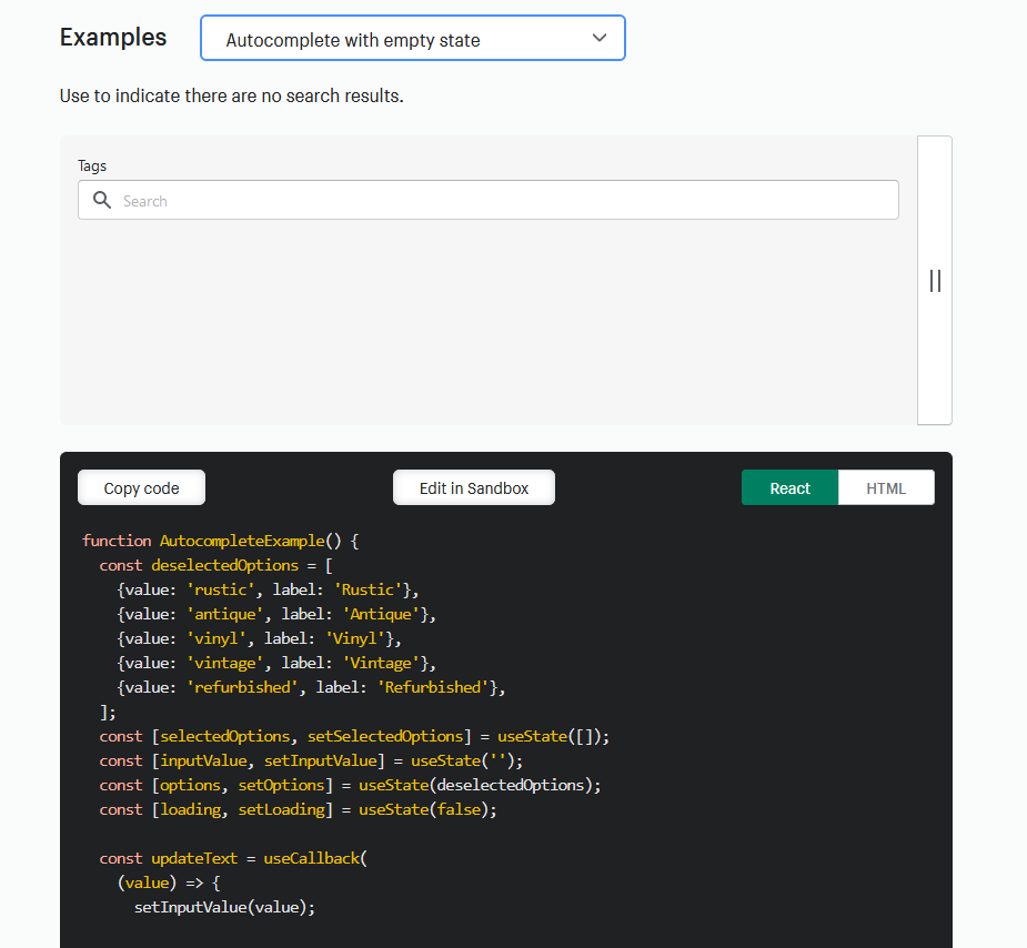 How to implement dropdown for stories? · Issue #4262 · Shopify/polaris · GitHub