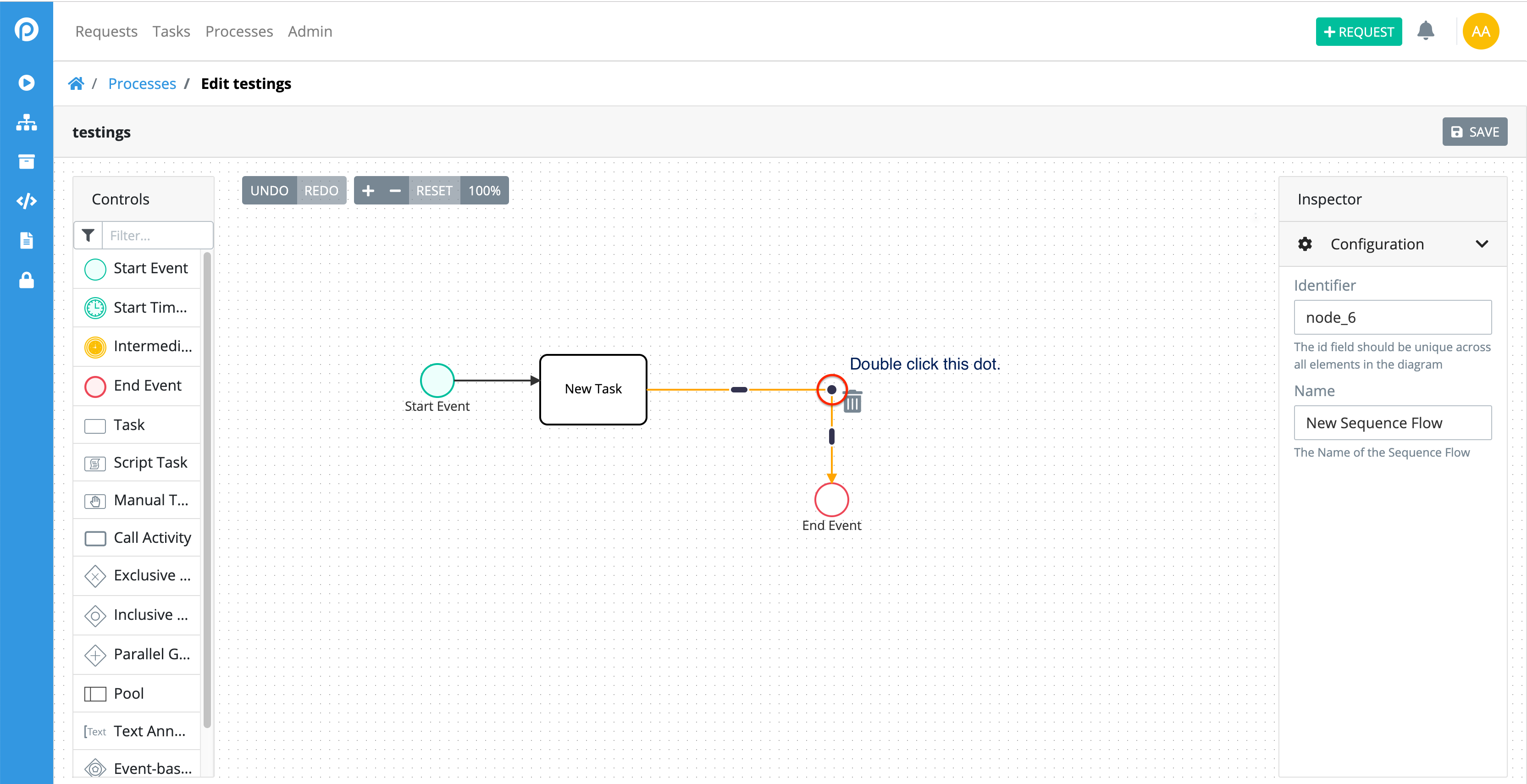 Element Flows Delete Vertices · Issue 363 · Processmaker Modeler · Github