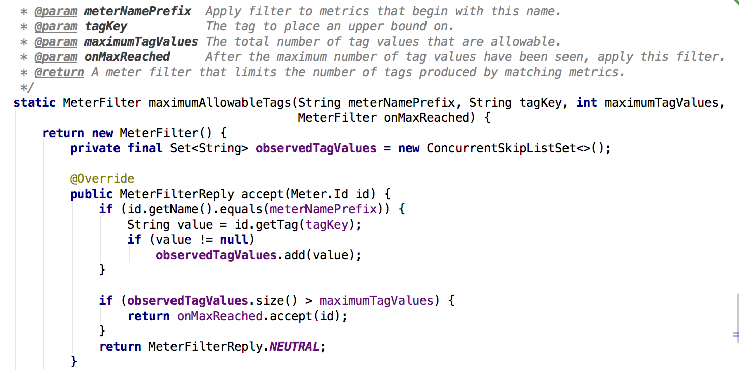 Micrometer stops updating metrics when maximumAllowableTags is reached ...