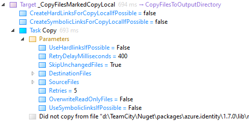 CI builds frequently fail with MSB3021: Access to the path xxx.dll is denied · dotnet msbuild ...