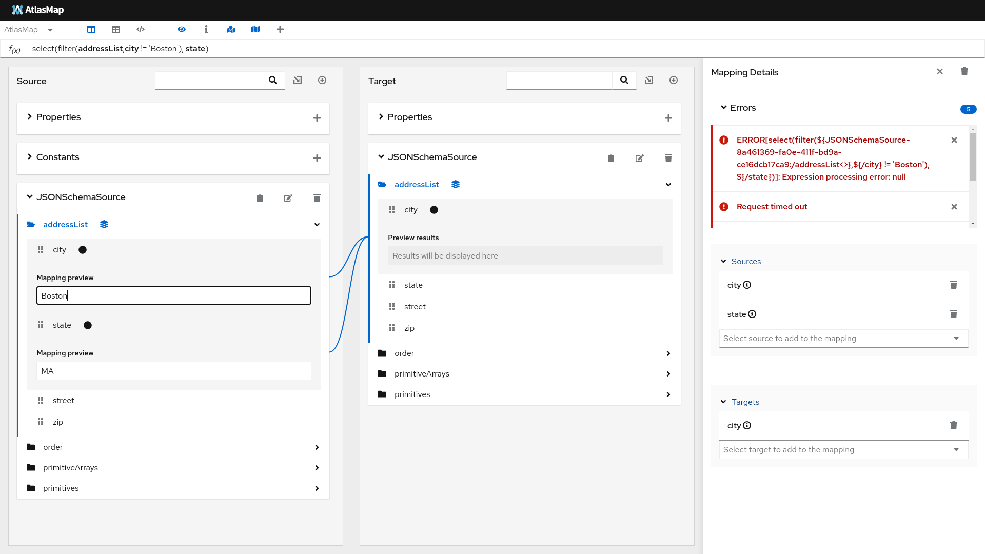 Preview error when consuming complex collection · Issue #2607 ...