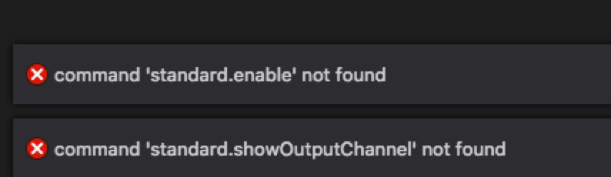 昨天插件更新后，插件就不运行了 · Issue #68 · standard/vscode-standard · GitHub