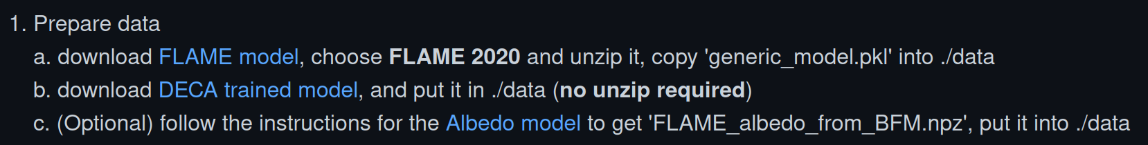 can not geth the DECA trained model · Issue #39 · yfeng95/DECA · GitHub