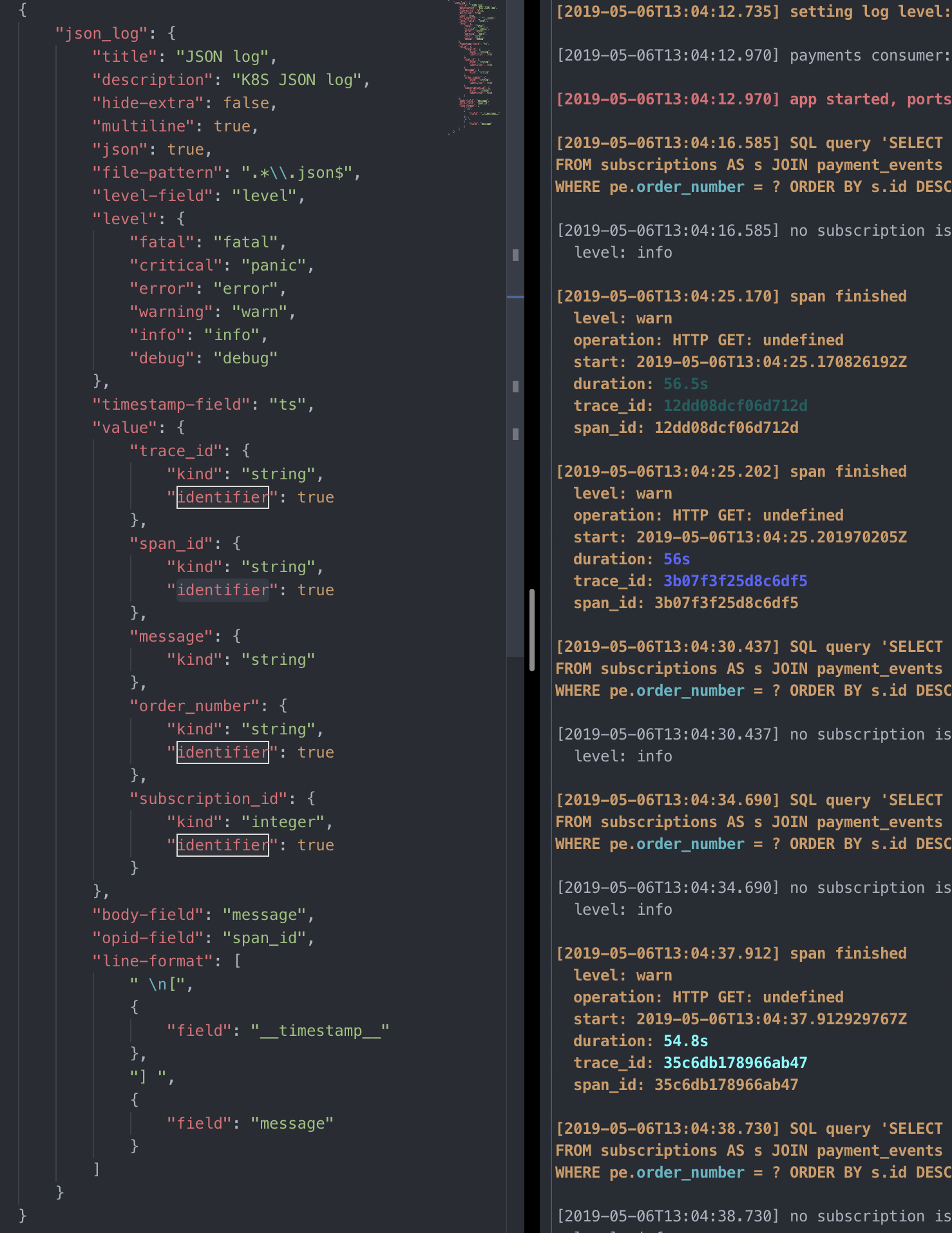 lnav misses one line above trying to color identifiers · Issue #644 · tstack/lnav · GitHub