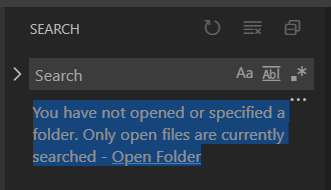 Search results message is selectable ("x results in y files") · Issue ...