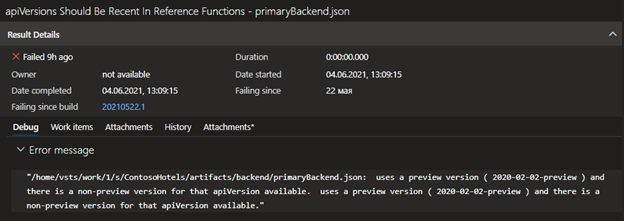 The Apiversions Should Be Recent In Reference Functions Test Fails For Any Version But Preview