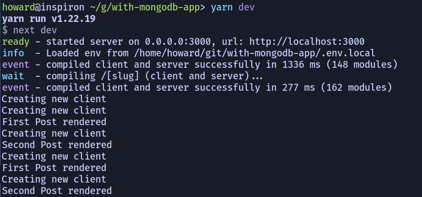 Db Connection Not Preserved For Ssg Pages In Development With Mongodb Example · Issue 44017