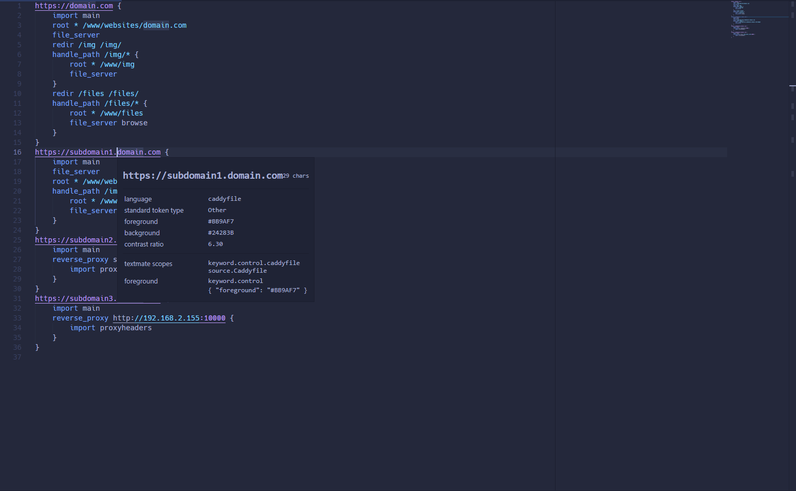 URL Link formatting inconsistent. · Issue #10 · caddyserver/vscode-caddyfile · GitHub