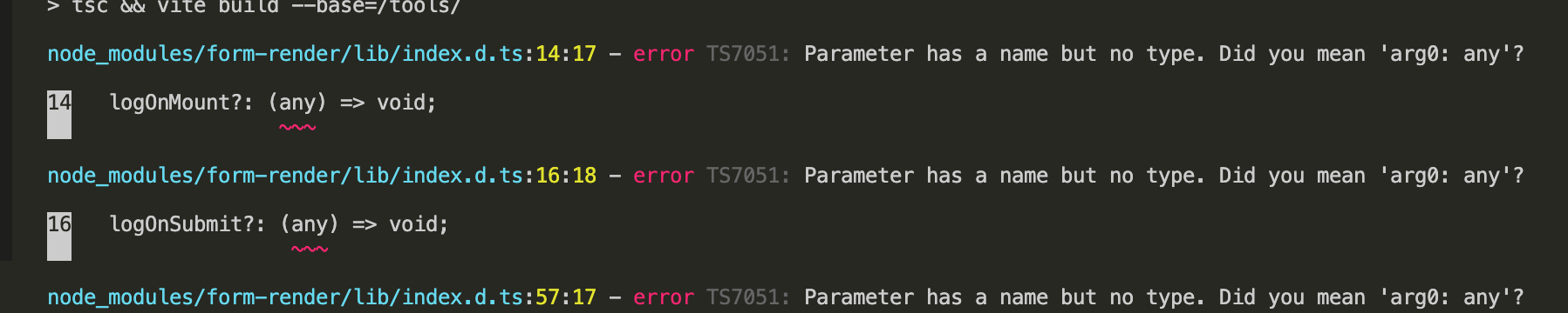 [BUG] vite ts strict 开启后 项目中无法构建 · Issue #569 · alibaba/x-render · GitHub