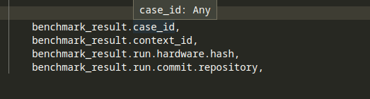 python objects representing DB entities: make detailed type information ...