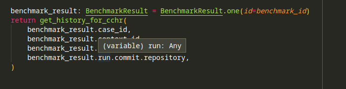 python objects representing DB entities: make detailed type information available (for IDE ...