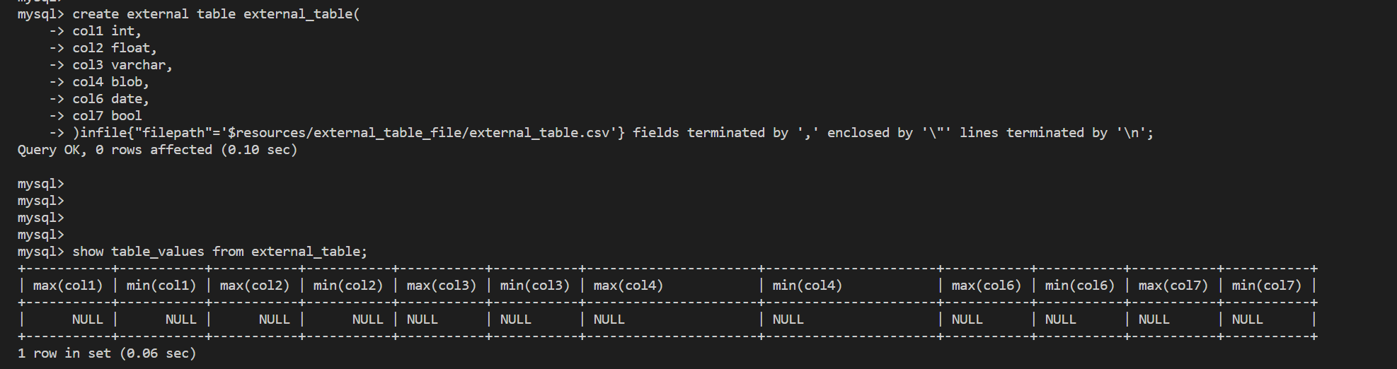[Bug]: external table, show table_values from external_table; return result error; · Issue #7568 ...