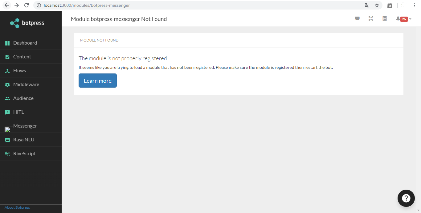 Module botpress-messenger Not Found · Issue #594 · botpress/v12 · GitHub