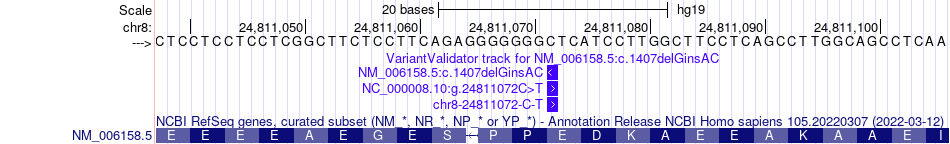 Apparent mishandling of mismatch between genome (hg19) and NM_006158.4. · Issue #370 · openvar ...