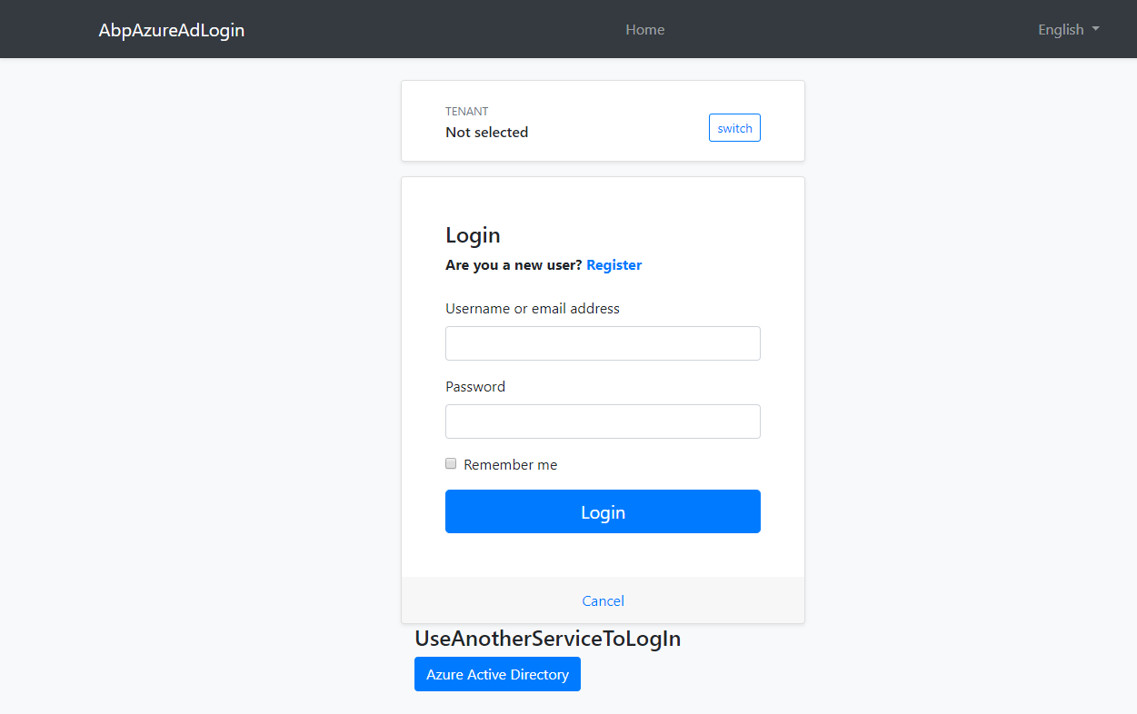 GitHub - gterdem/AbpAzureAdLogin