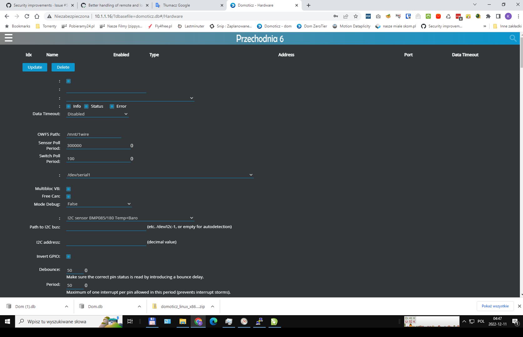 Security Improvements · Issue 5403 · Domoticzdomoticz · Github 6198