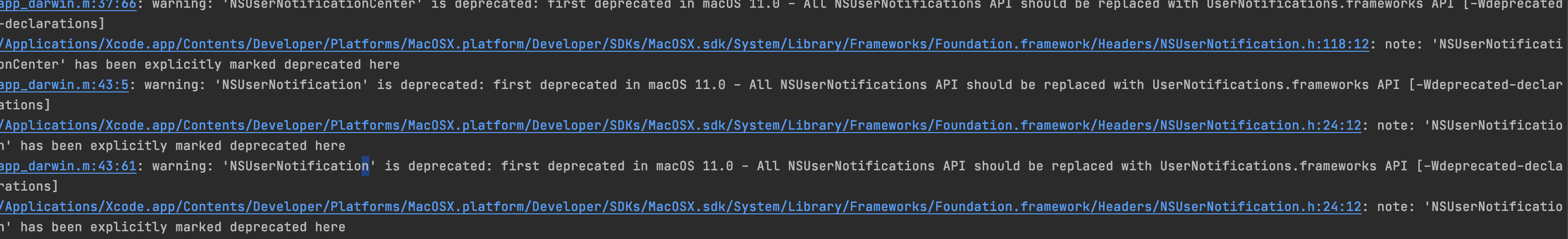 'NSUserNotification' has been explicitly marked deprecated here · Issue ...