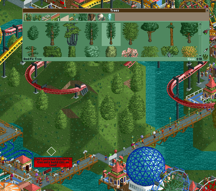 Cannot place quarter-tile trees on partially submerged land. · Issue ...