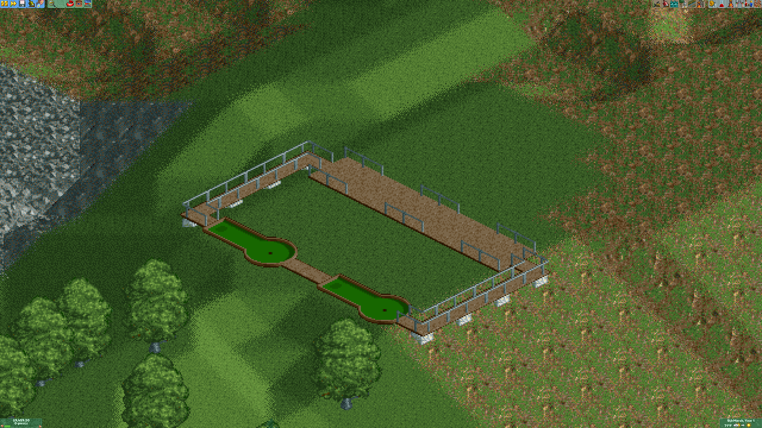 Visibility Of Mini Golfs Station Railings Depends On View Direction · Issue 18911 · Openrct2 