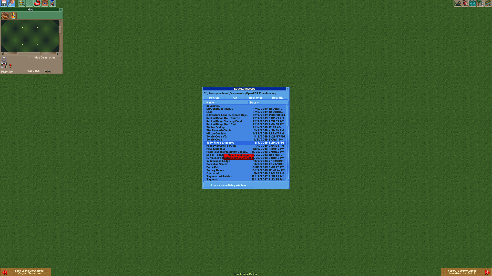 Cannot save maps in the scenario editor (when invalid objects are selected) · Issue #9095 ...