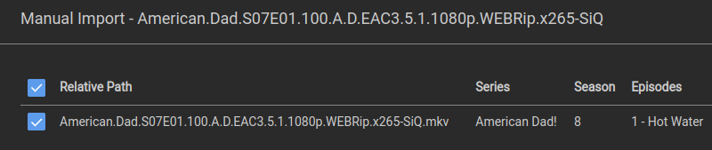 Manually selecting release and mapping doesn't carry over to import queue and requires manual ...