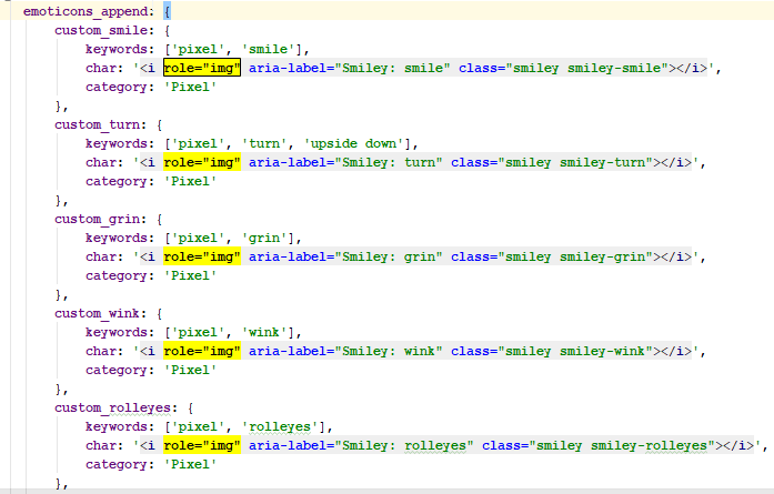 Accessibility: role attribute is stripped, even when allowed in extended_valid_elements · Issue ...