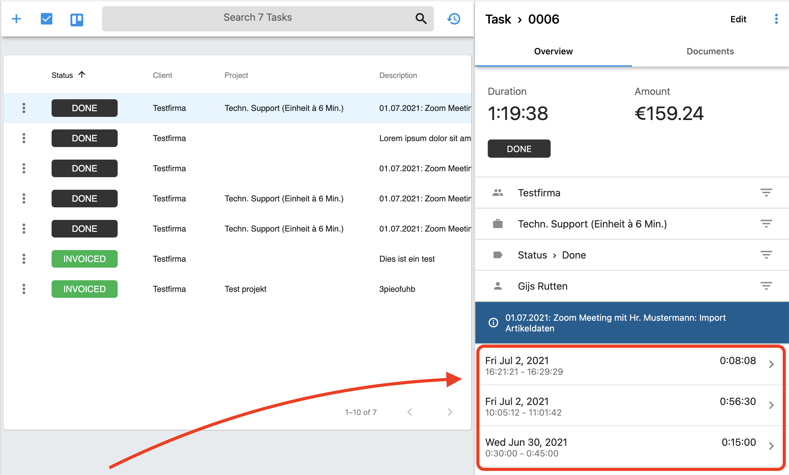 Show time logs for tasks in the client portal · Issue #6261 · invoiceninja/invoiceninja · GitHub