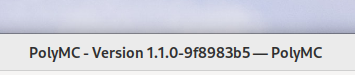 Title bar has duplicated name. · Issue #335 · PolyMC/PolyMC · GitHub