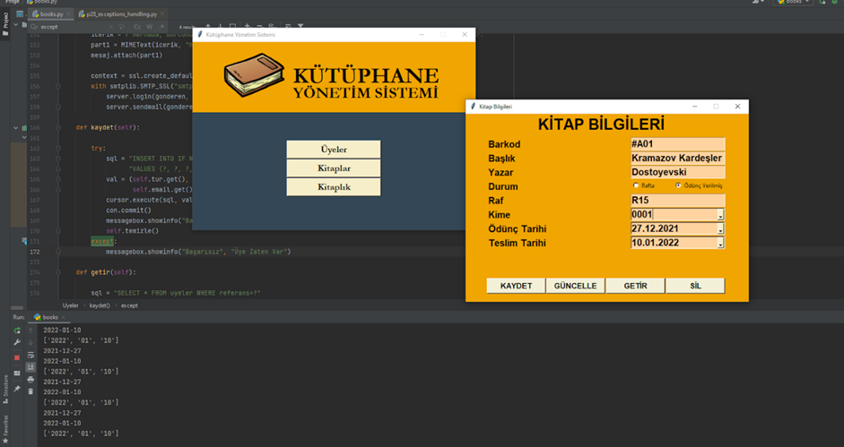 GitHub - Mertysahin/libraryManagement: Python & Tkinter kütüphane otomasyonu