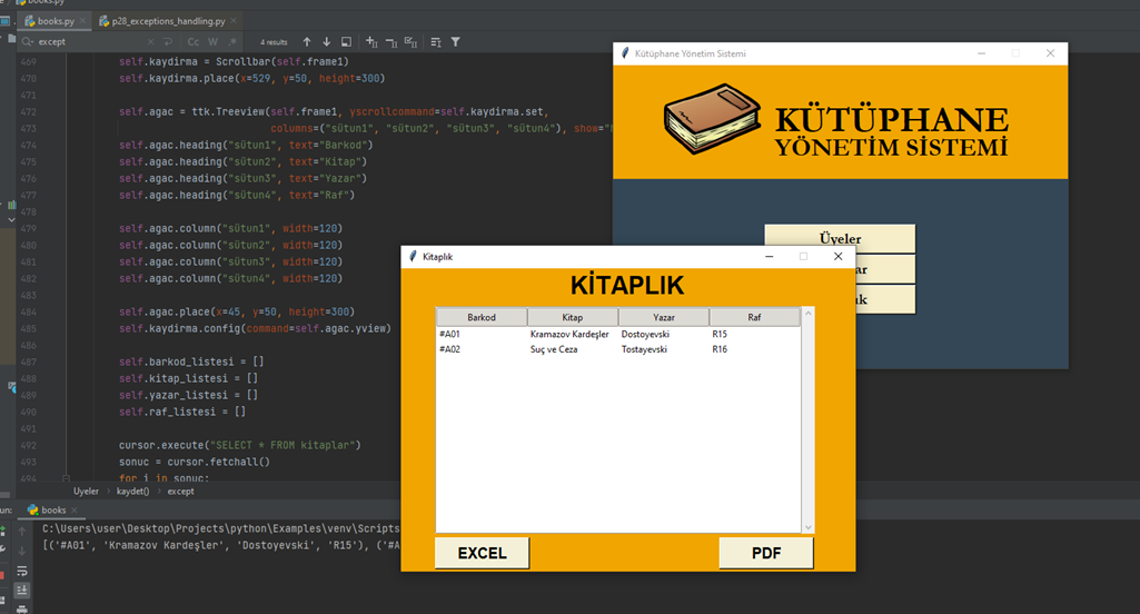 GitHub - Mertysahin/libraryManagement: Python & Tkinter kütüphane otomasyonu